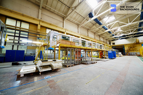 Machine Building Factory Zoom Background – thezoombackgrounds.com