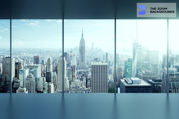 Modern Empty Office Interior Zoom Background – thezoombackgrounds.com