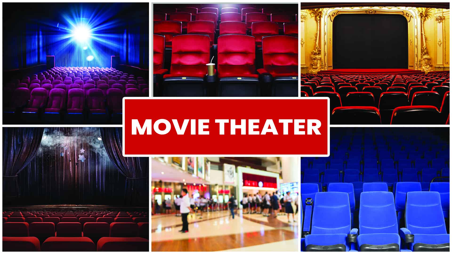 Movie Theatre Zoom Backgrounds Bundle (10 images) + FREE e-book ...