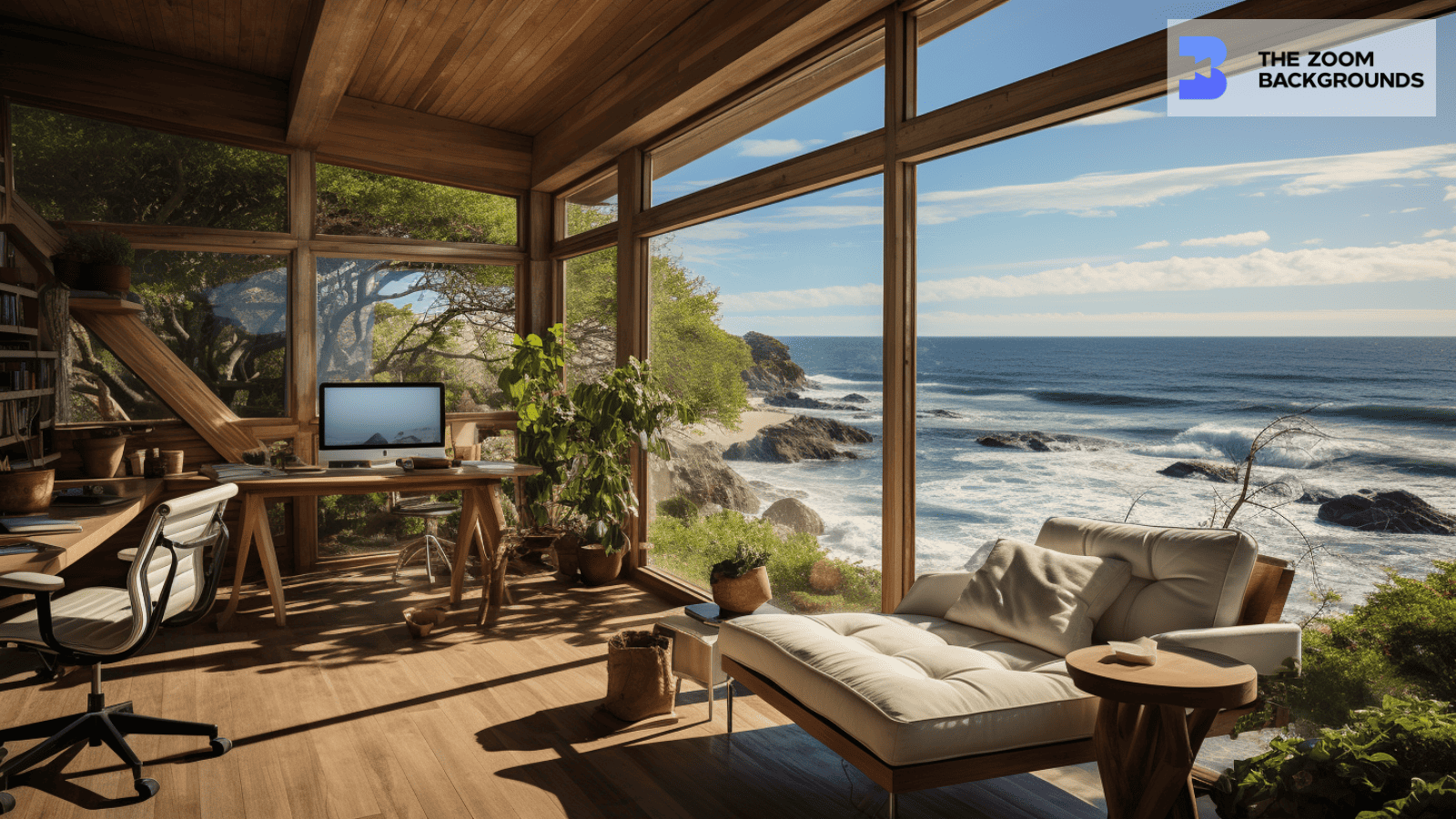 Northern California Dream Office Zoom Background – thezoombackgrounds.com