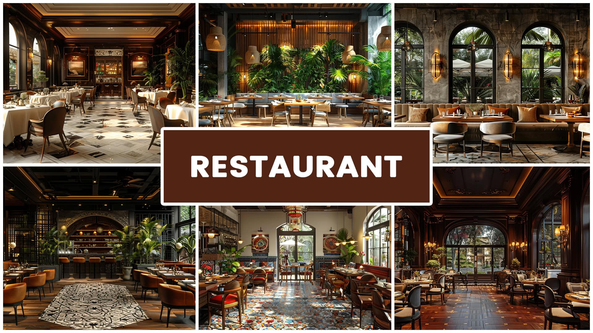 Restaurant Zoom Backgrounds Bundle (15 images) + FREE e-book ...