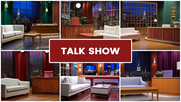 Talk Show Zoom Backgrounds Bundle (15 images) + FREE e-book ...